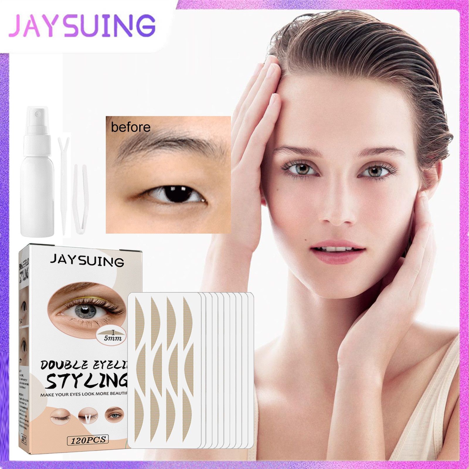 Jaysuing Eyelid Sticker Invisible Big Eye Lift Eyelid Patch | Jaysuing Official Website