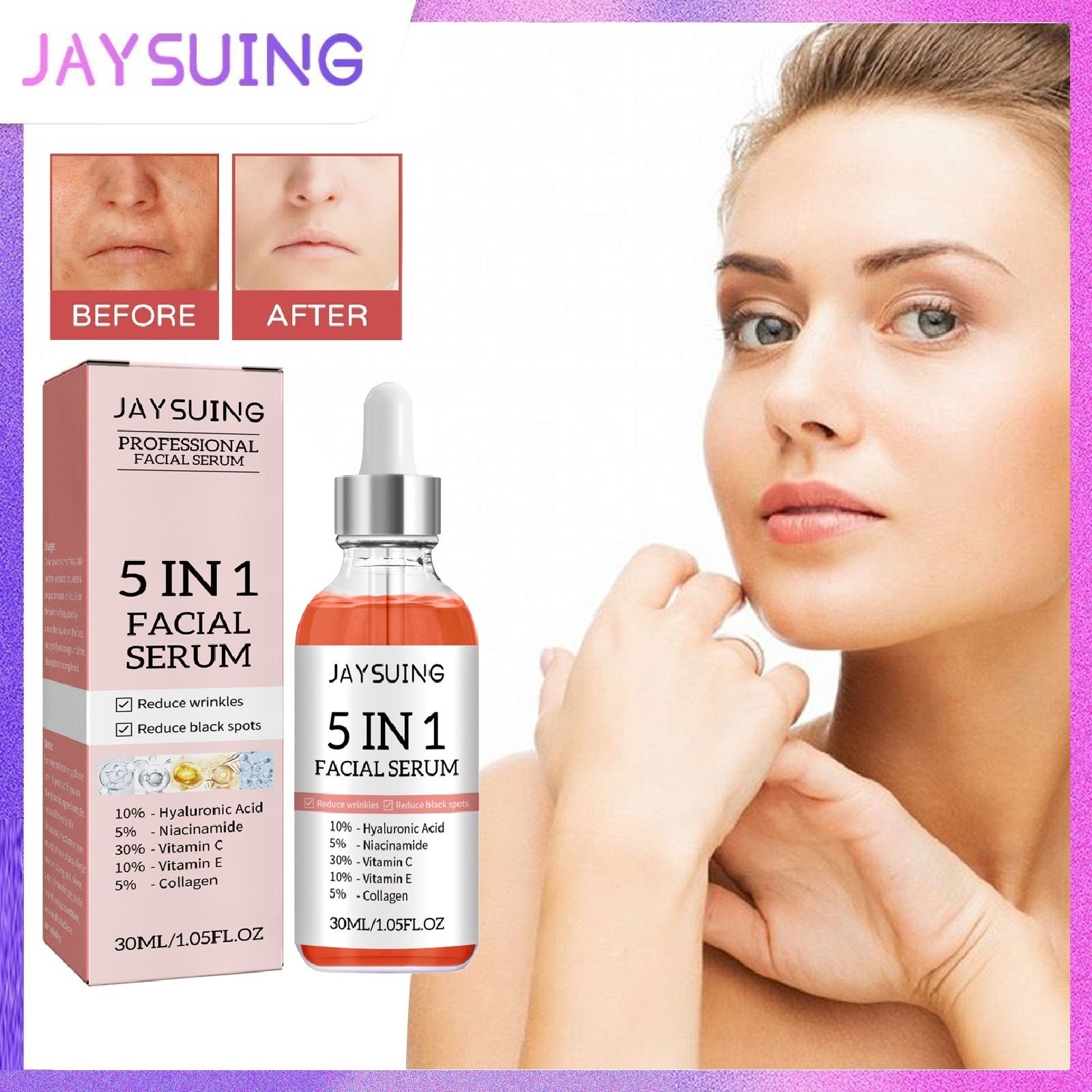Jaysuing Hyaluronic Acid Face Serum 5 In 1 | Jaysuing Official Website